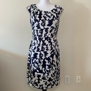 AB Studio | Dresses | Ab Studio Midi Dress Pleated Scoop Neckline ...